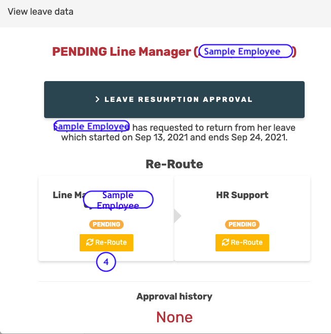 How To Approve/Reroute a Leave Resumption Request