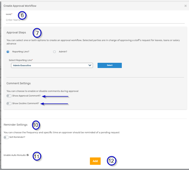 How to setup approval workflow