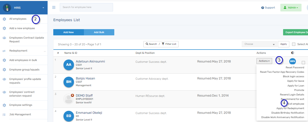 How to exit an employee