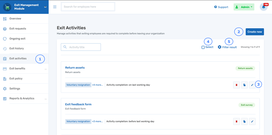 How To Create Exit Activities