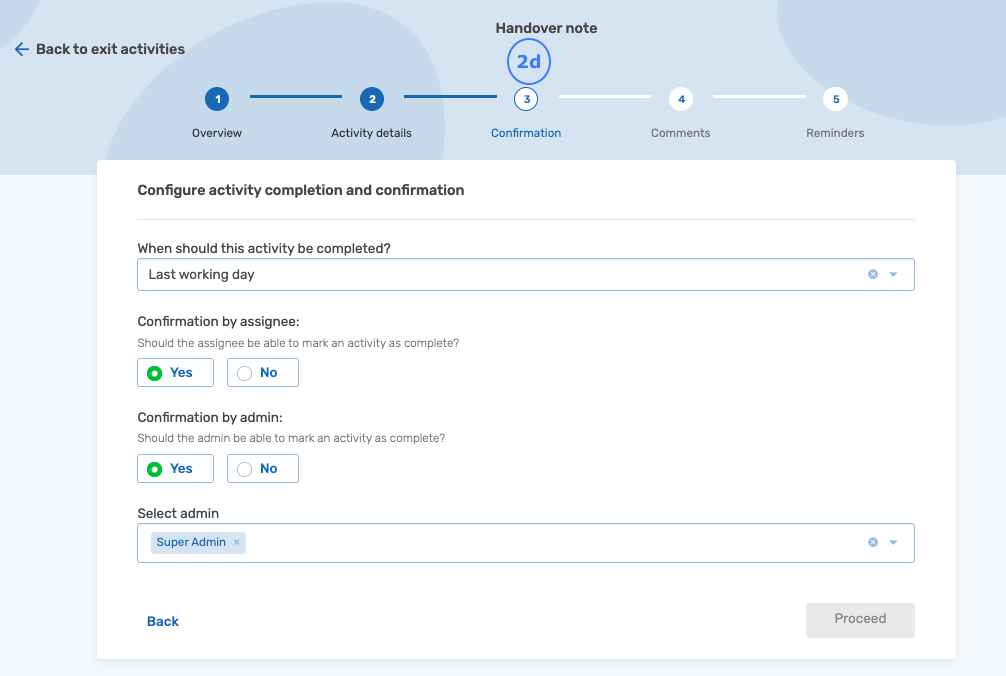 How To Create Exit Activities