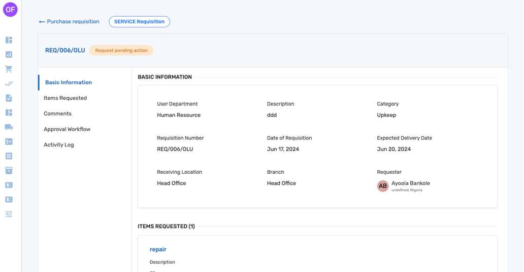 How To View Purchase Request Details