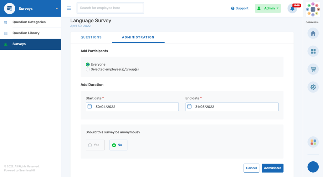 How To Administer A Survey Question