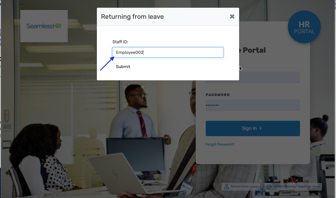 How to Request for Return from Leave
