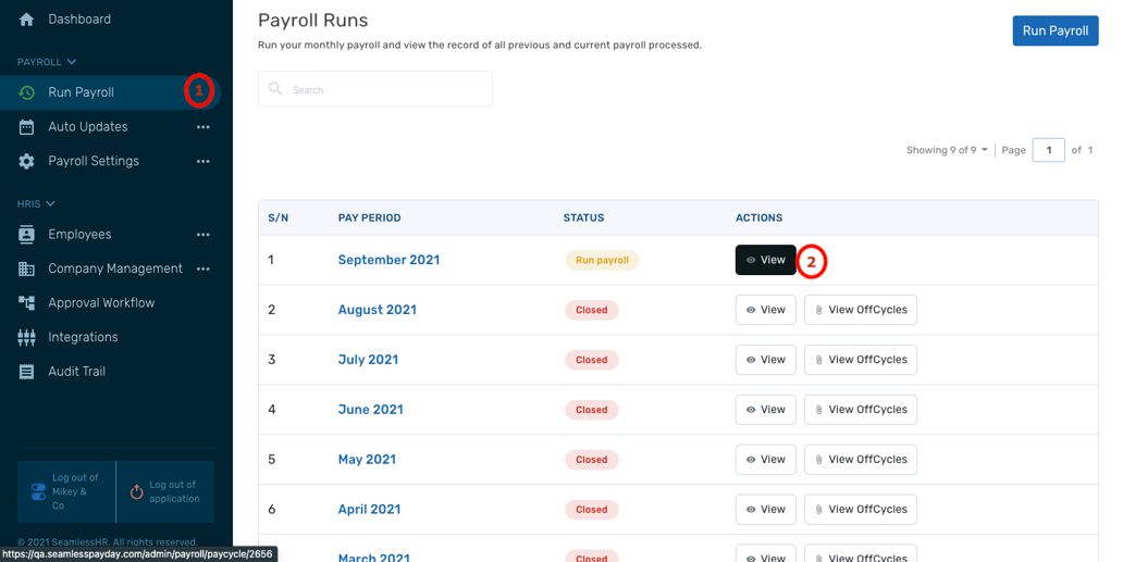 How to Open Payroll Update as a page