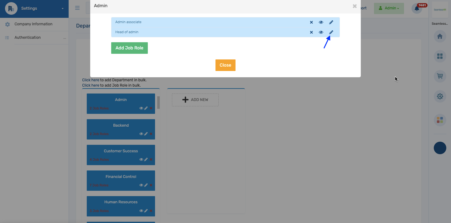 How To Create/Edit A Job Role
