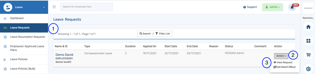 How To Reroute An Employee's Leave Request As An Admin