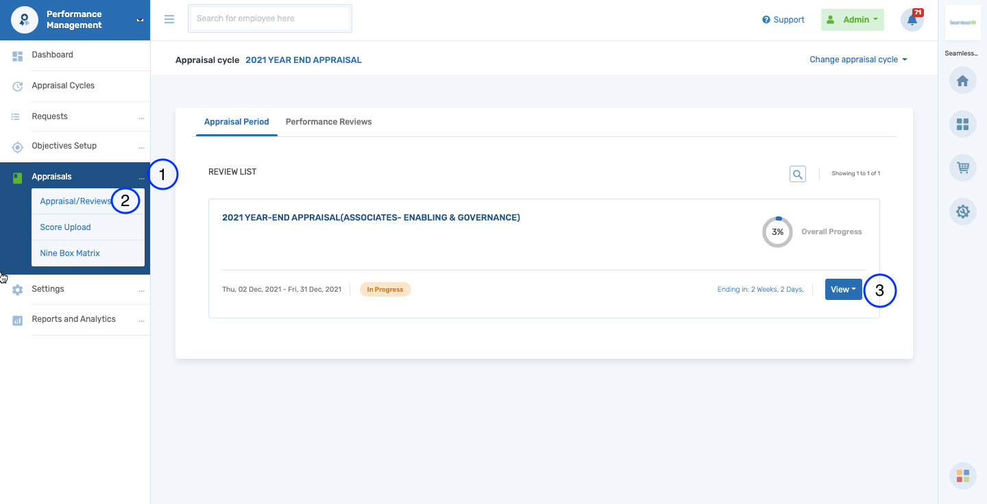 How To Spool Appraisal Report As An Admin.