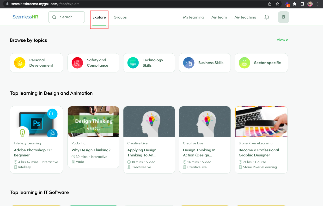 How to navigate your way from the HRMS as a learner on the LMS