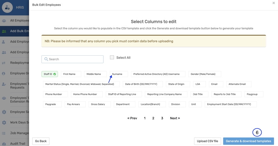 How to bulk edit or bulk update employee information