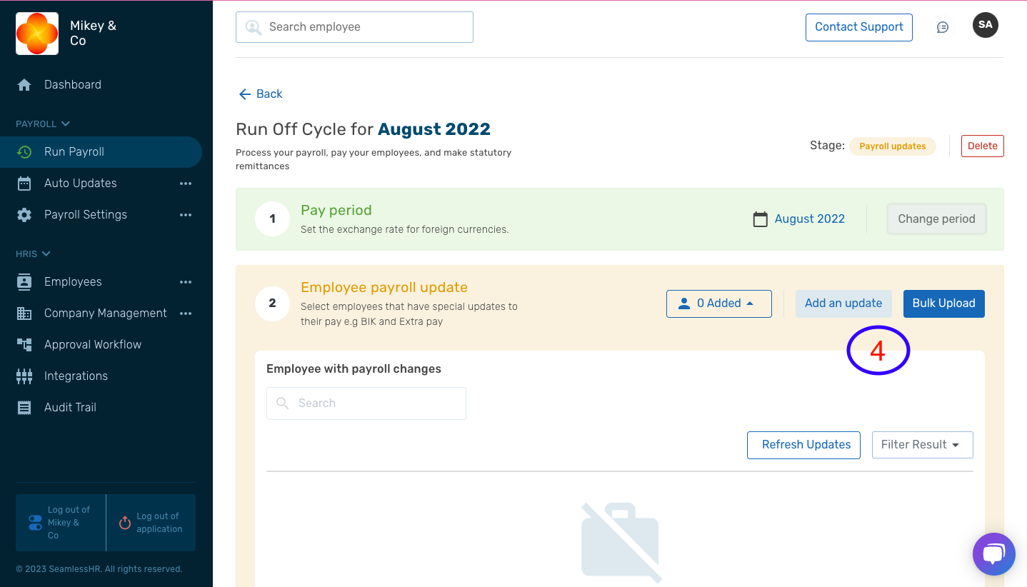 SeamlessPayroll - Run - Offcycle