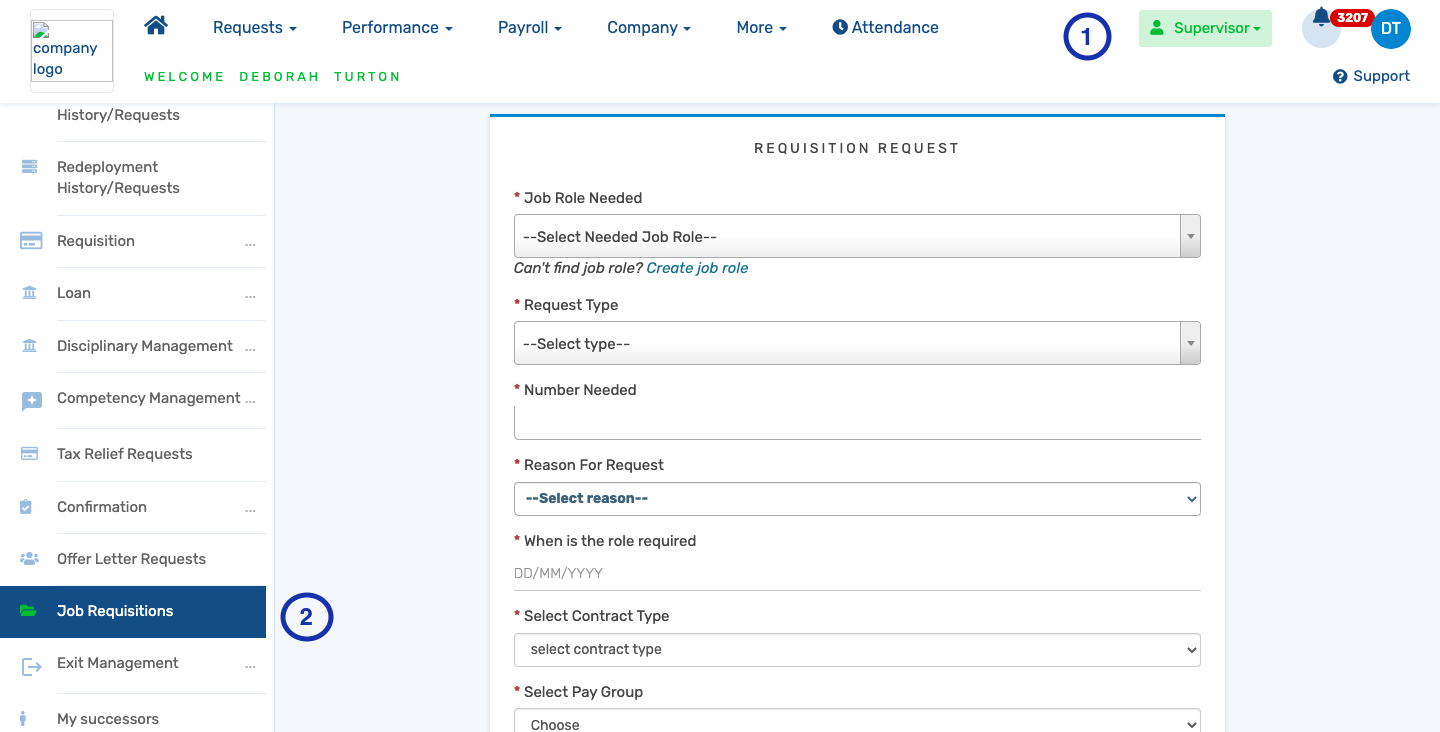 How To Raise A Job Requisition As A Supervisor.