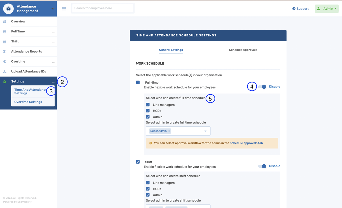 How to Setup the time and attendance module.