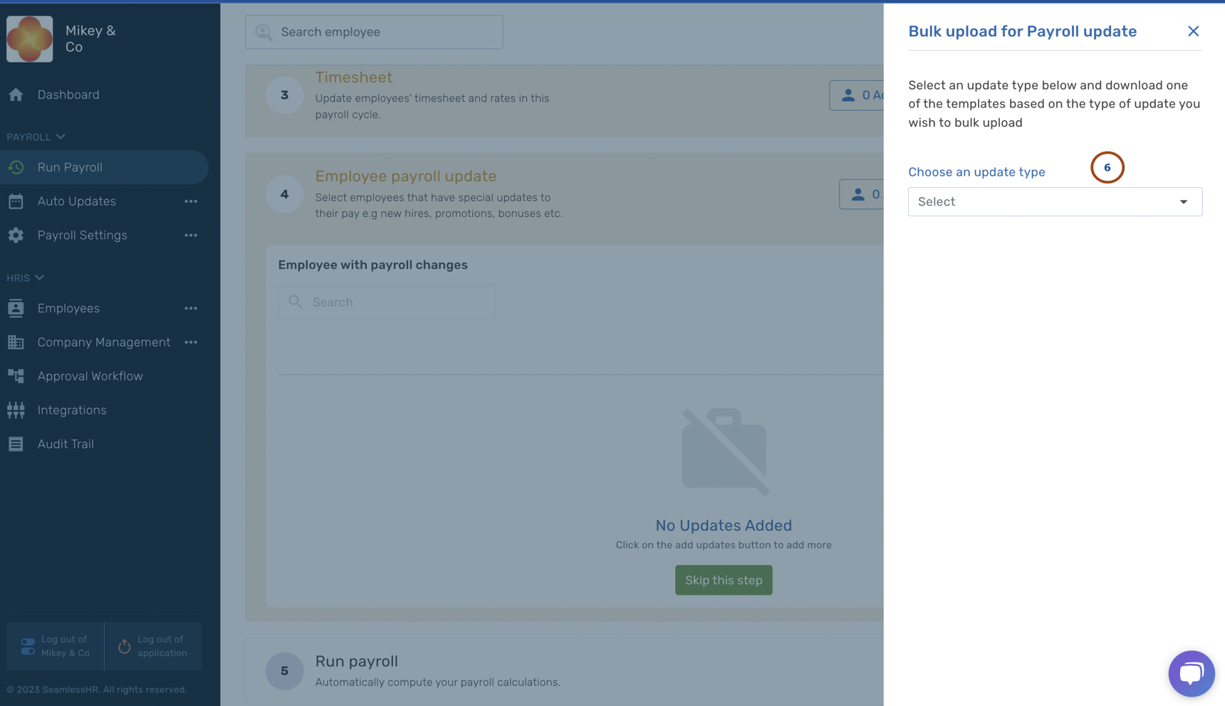 How to Add One-off Payroll Updates