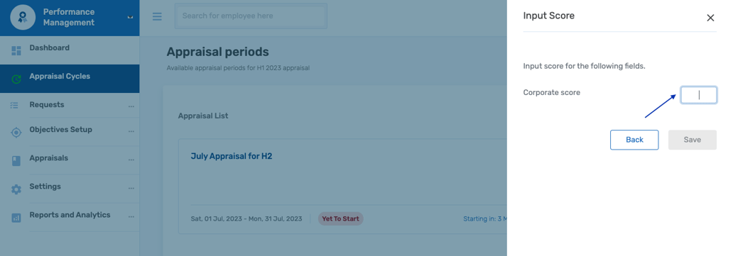 How to Input Organisation Custom Score.