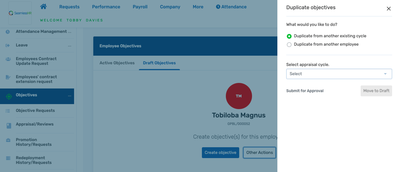 How to Setup Subordinates' Objectives as a Supervisor