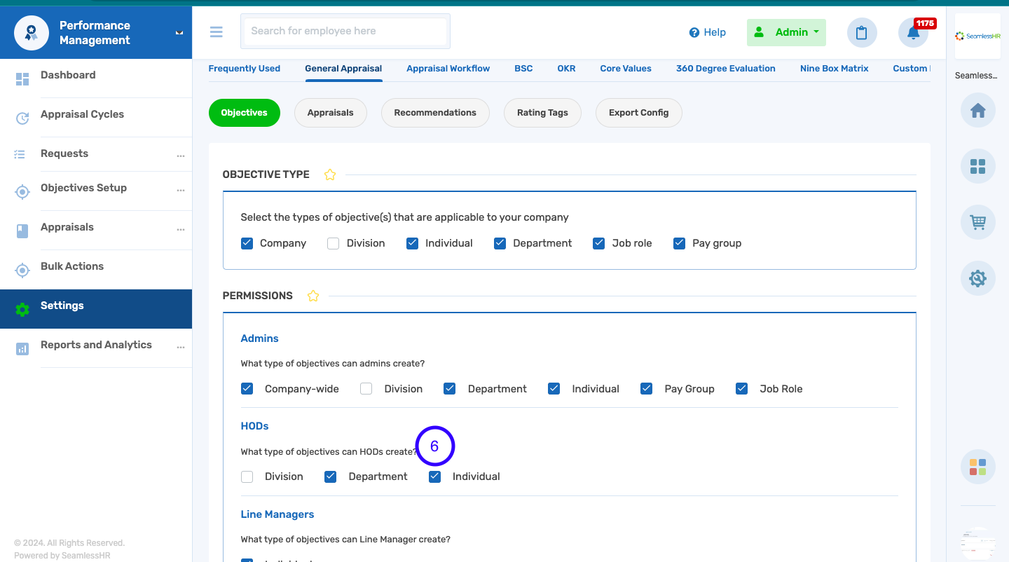 How To Enable HOD's To Create Objectives