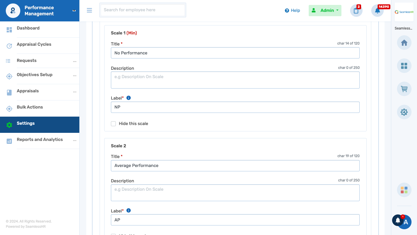 How To Set Up Custom Ratings On SeamlessPerformance