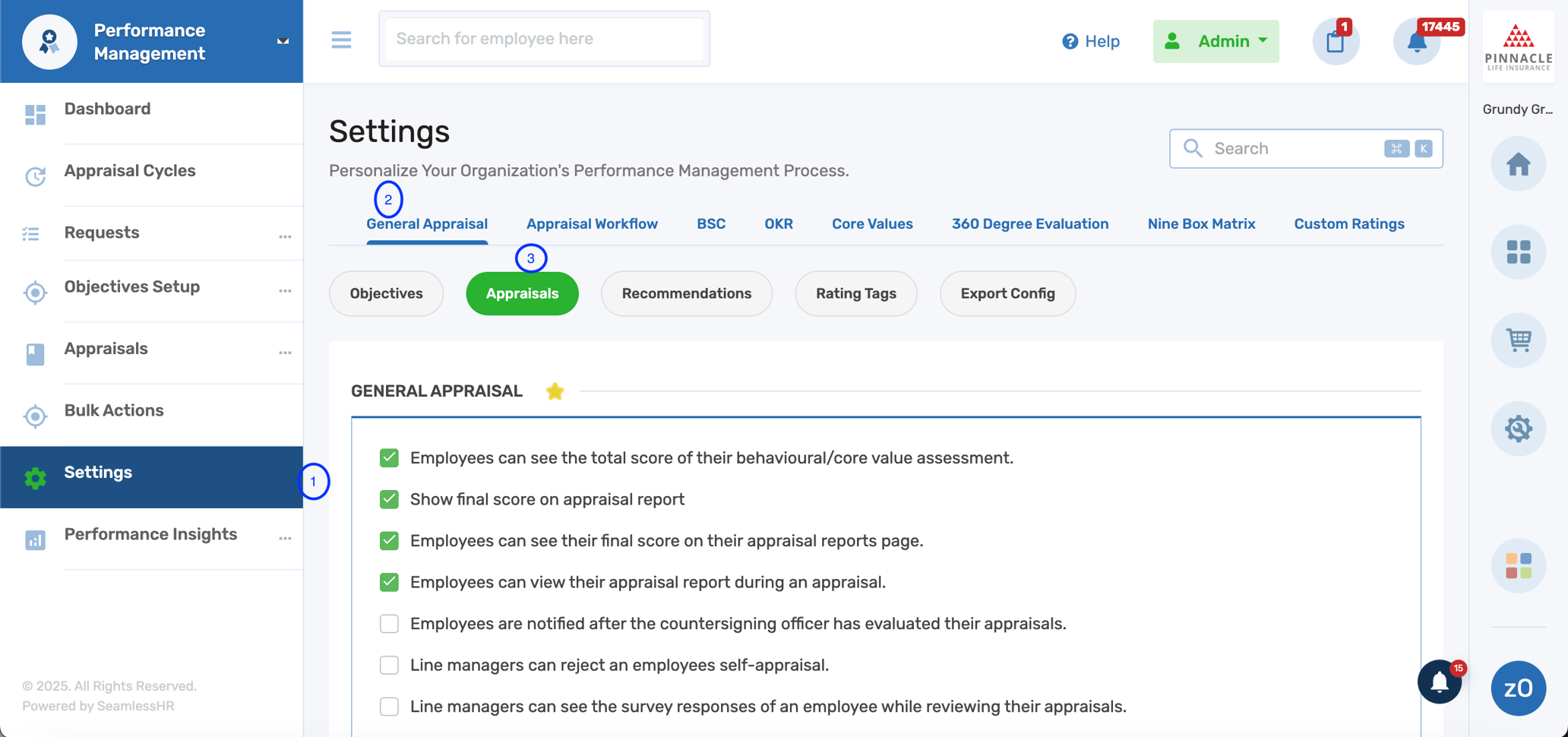 HOW TO SET APPRAISAL SCORE EXCEEDING 100 FOR EMPLOYEES