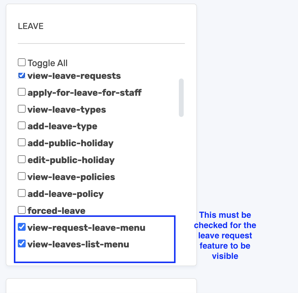 Leave Management Release Note For July 2025