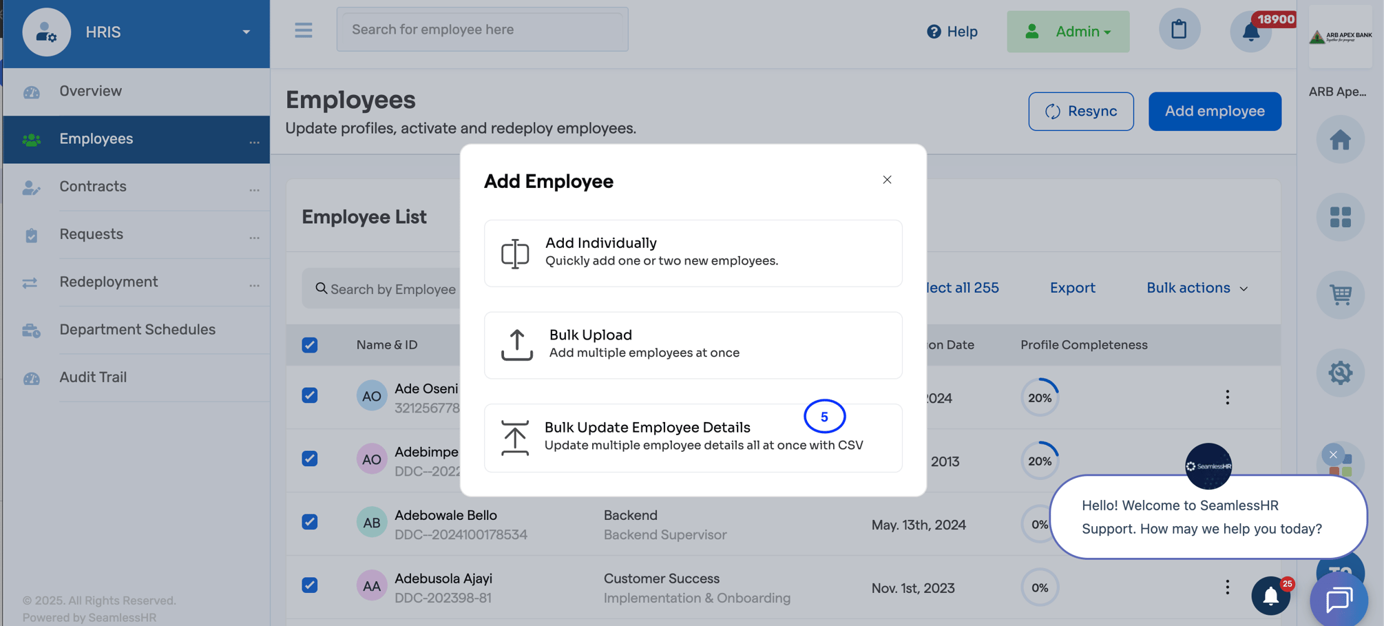 How to bulk edit or bulk update employee information
