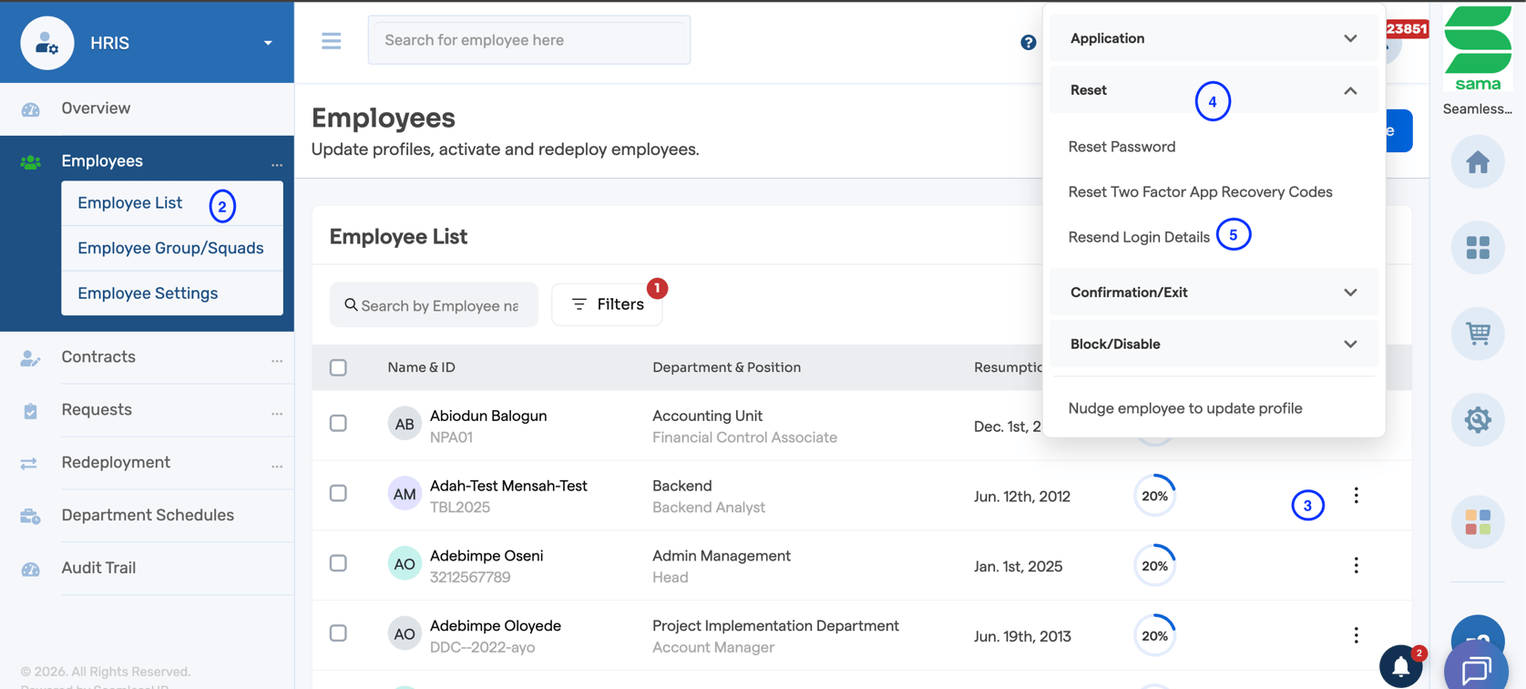 How to send login details to employees