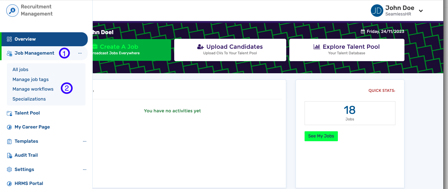 How To Create A Recruitment Workflow On SeamlessHiring