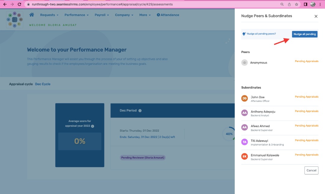 How to Nudge Peers and Subordinates during a 360-degree appraisal- Employee
