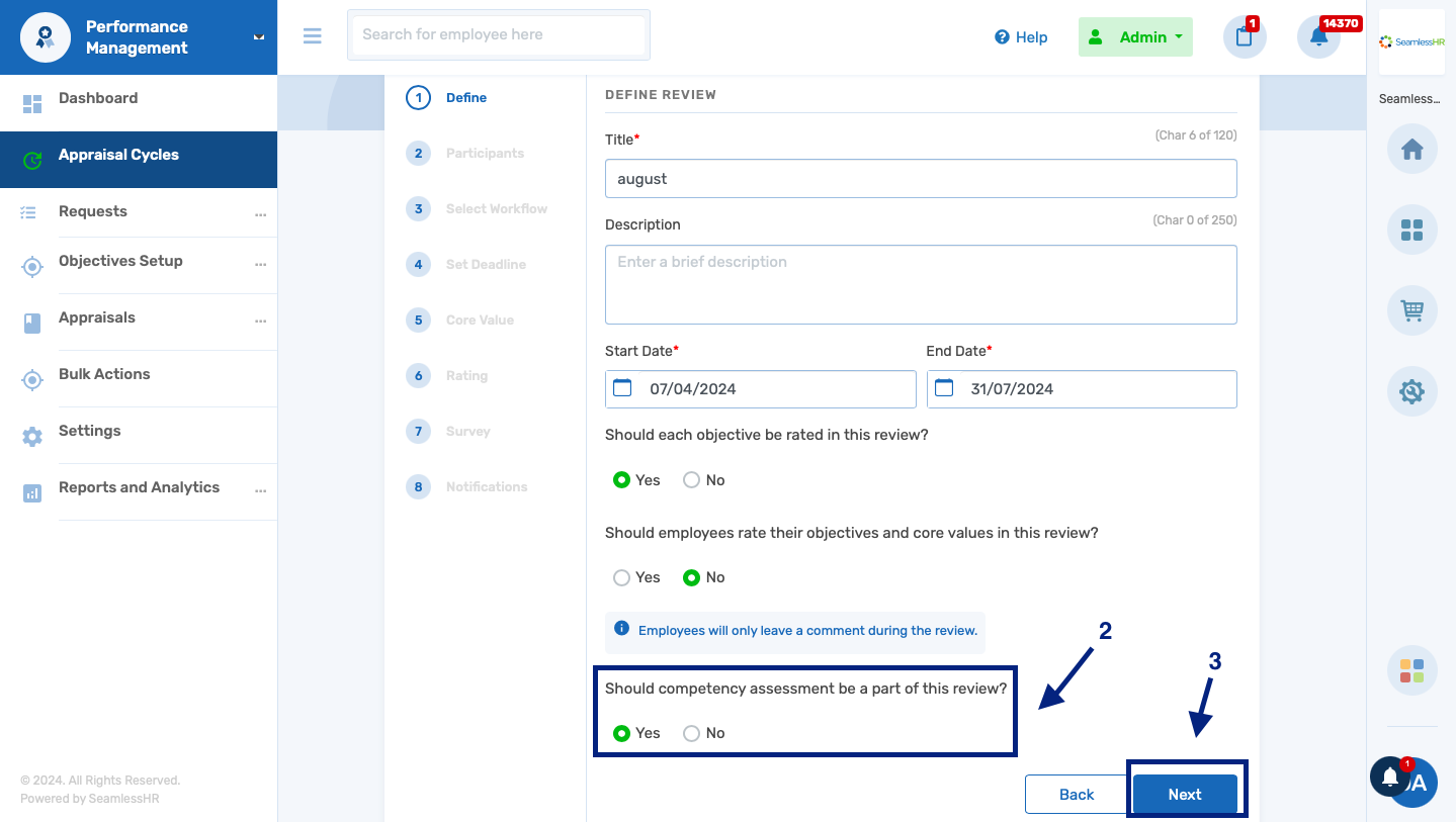 How to set up Performance and Competency Integration on Appraisals and ...