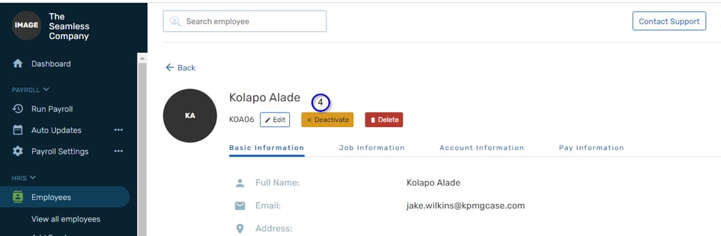 How to de-activate and activate employees on seamless payroll.
