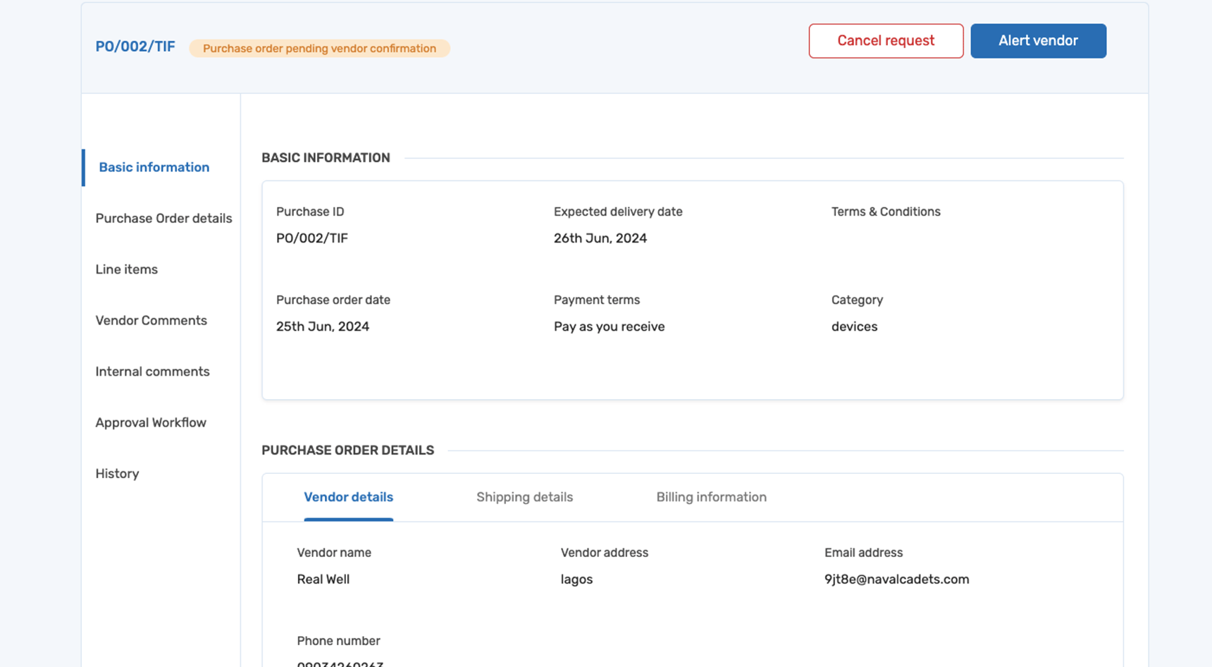 How To View Purchase Order Details