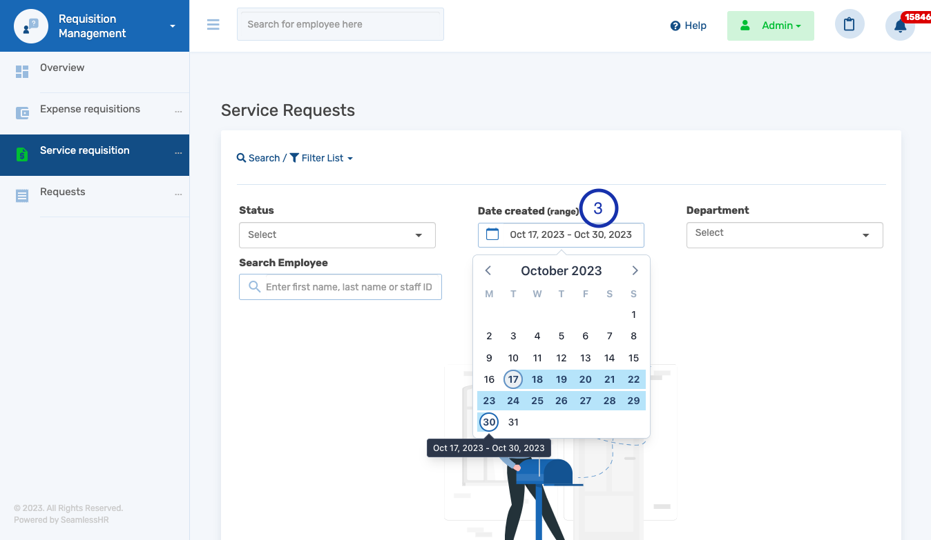 How to Filter Requisition Requests as an Admin