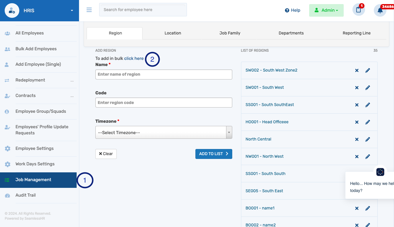 How to Bulk Upload Locations on HRIS