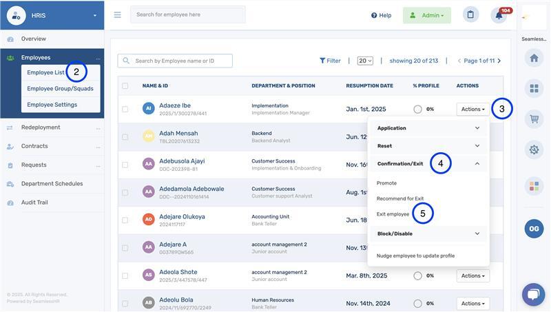 How to exit an employee