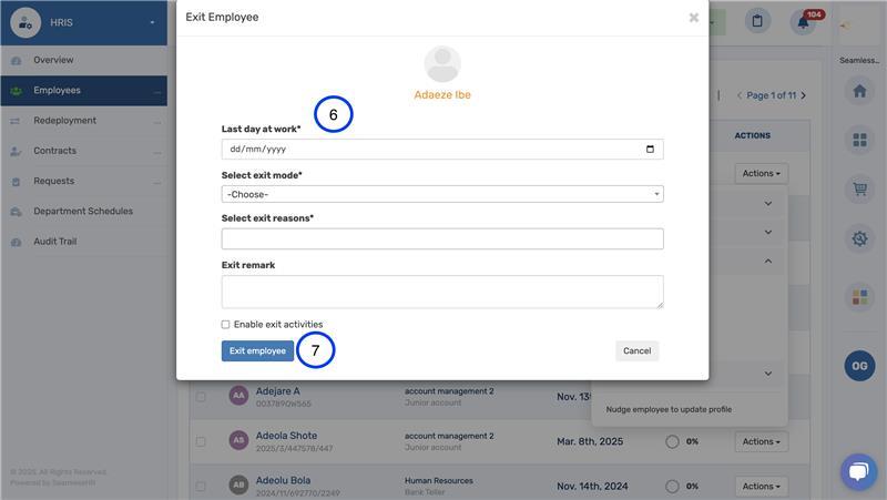 How to exit an employee