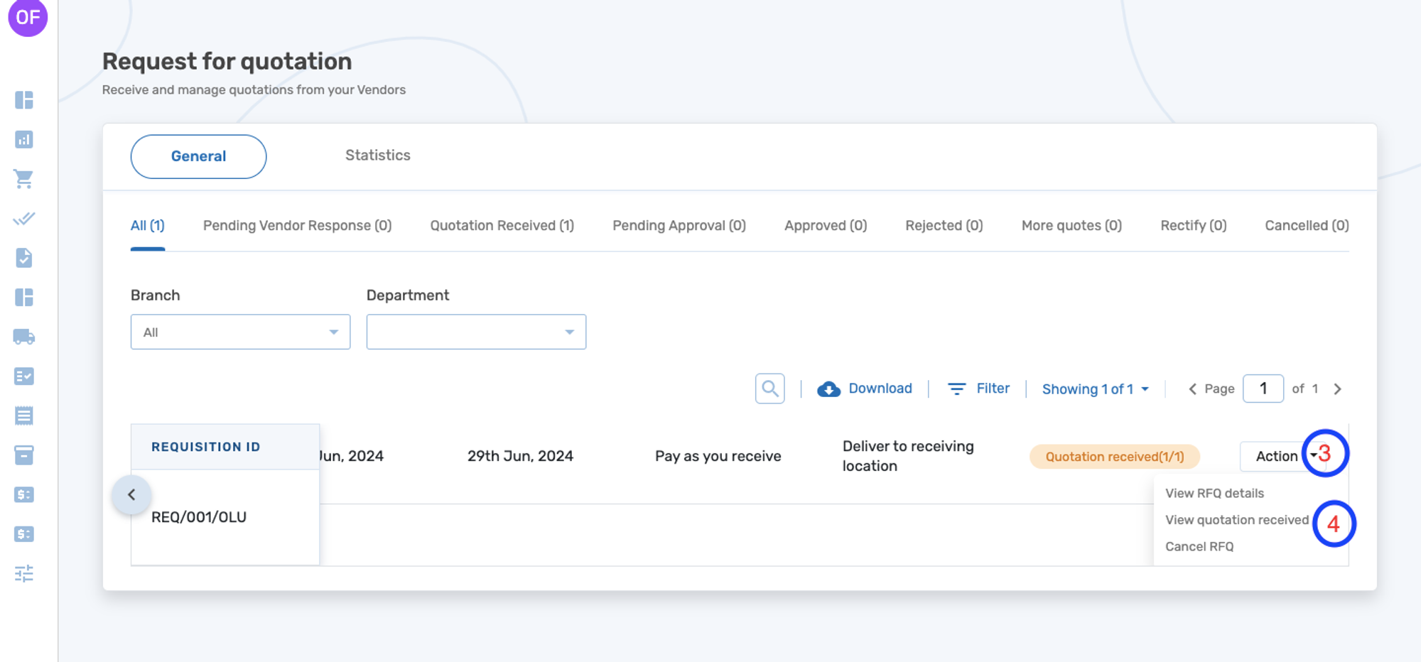 How To View Quotation Received