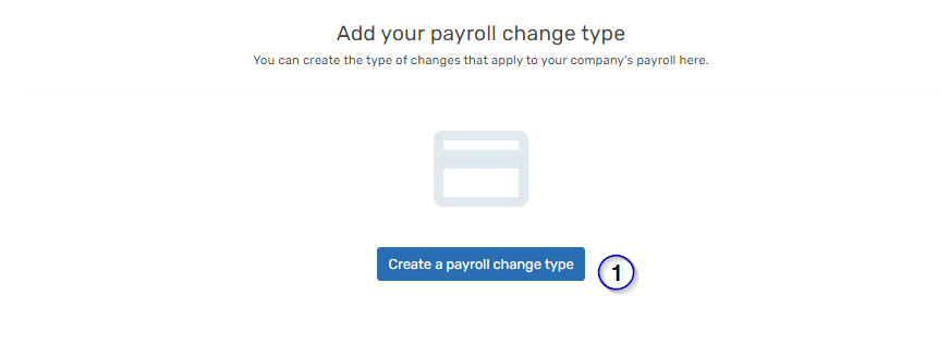 How to setup Payroll Change type