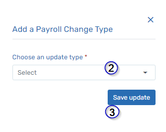 How to setup Payroll Change type